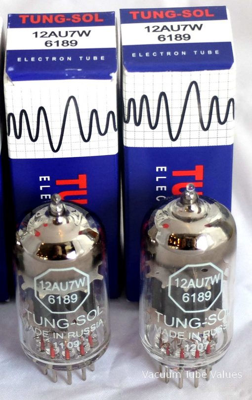 TUNG-SOL PAIR TWO 12AU7W 6189 12AU7 Preamp Tubes - Vacuum Tube Values