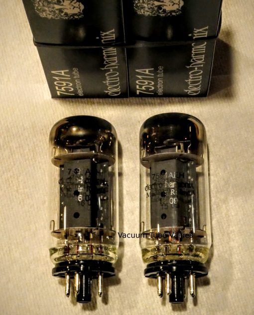 Electro-Harmonix Factory Platinum Matched PAIR (TWO) 7591A Power Tubes ...