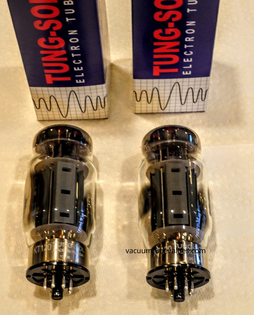 Tung-Sol Factory Platinum Matched PAIR (TWO) KT120 Power Tubes - Vacuum Tube Values