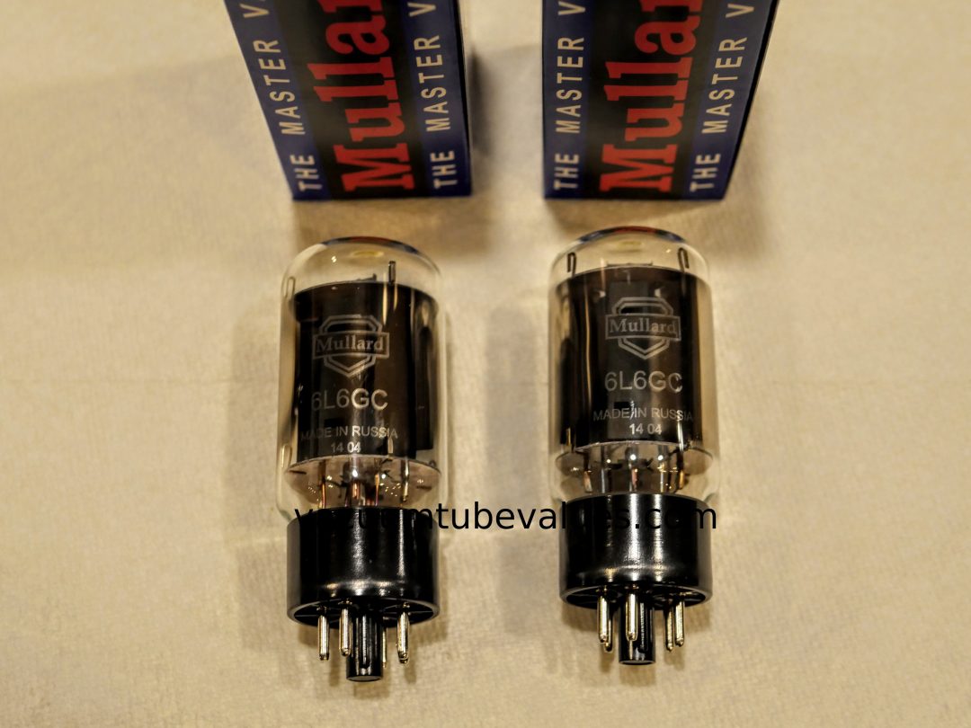 Mullard Platinum Matched PAIR 6L6 6L6GC Tubes - Vacuum Tube Values