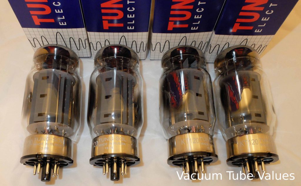 Tung-Sol Factory Platinum Matched QUAD (FOUR) 6L6GC STR Power Tubes - Vacuum Tube Values