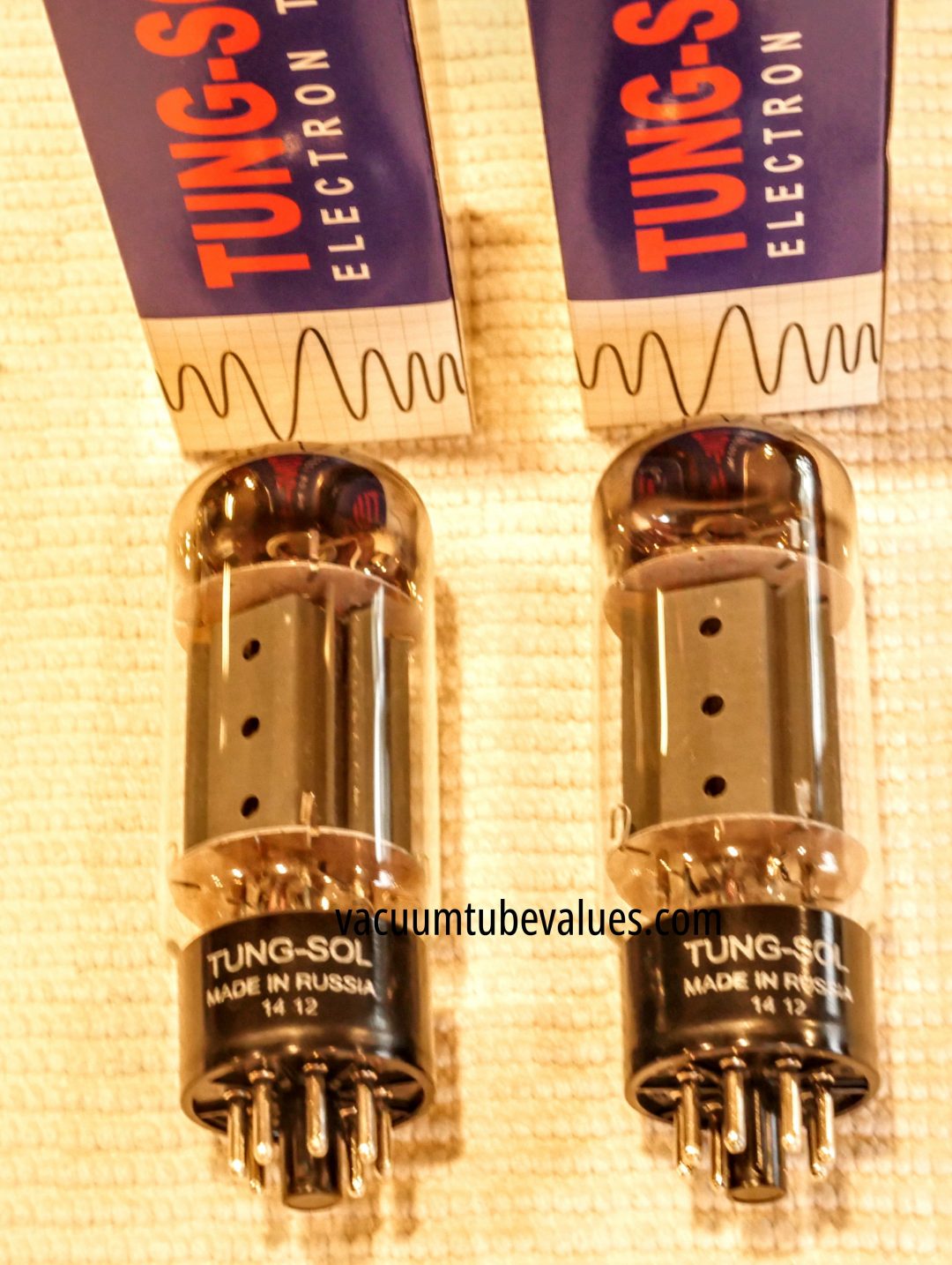 Tung-Sol Factory Platinum Matched PAIR (TWO) 7027A Power Tubes - Vacuum ...