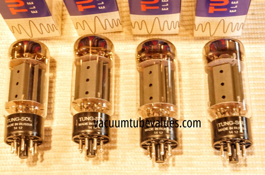 Tung-Sol Factory Platinum Matched QUAD (FOUR) 7027A Power Tubes - Vacuum Tube Values