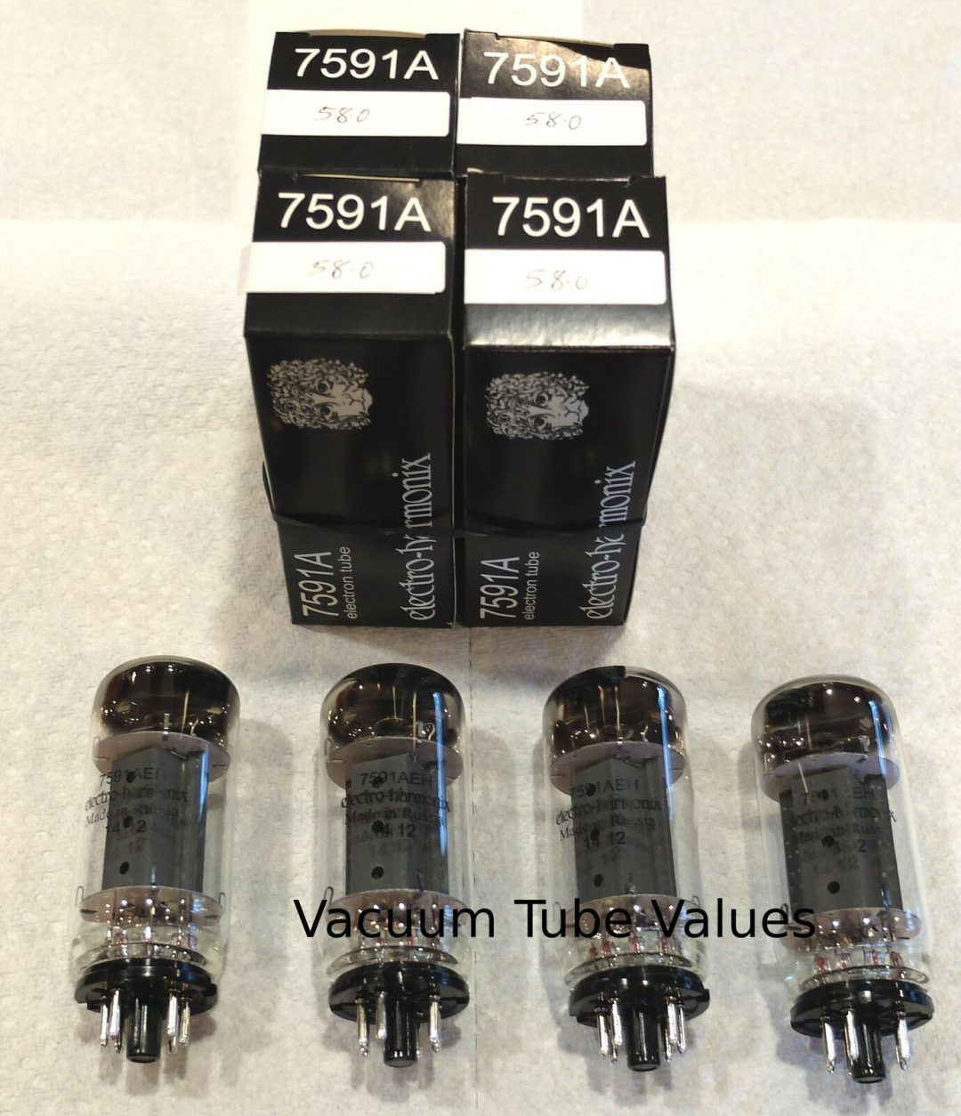 Electro-Harmonix Factory Platinum Matched Quad EH 7591A 7591 7591EH ...