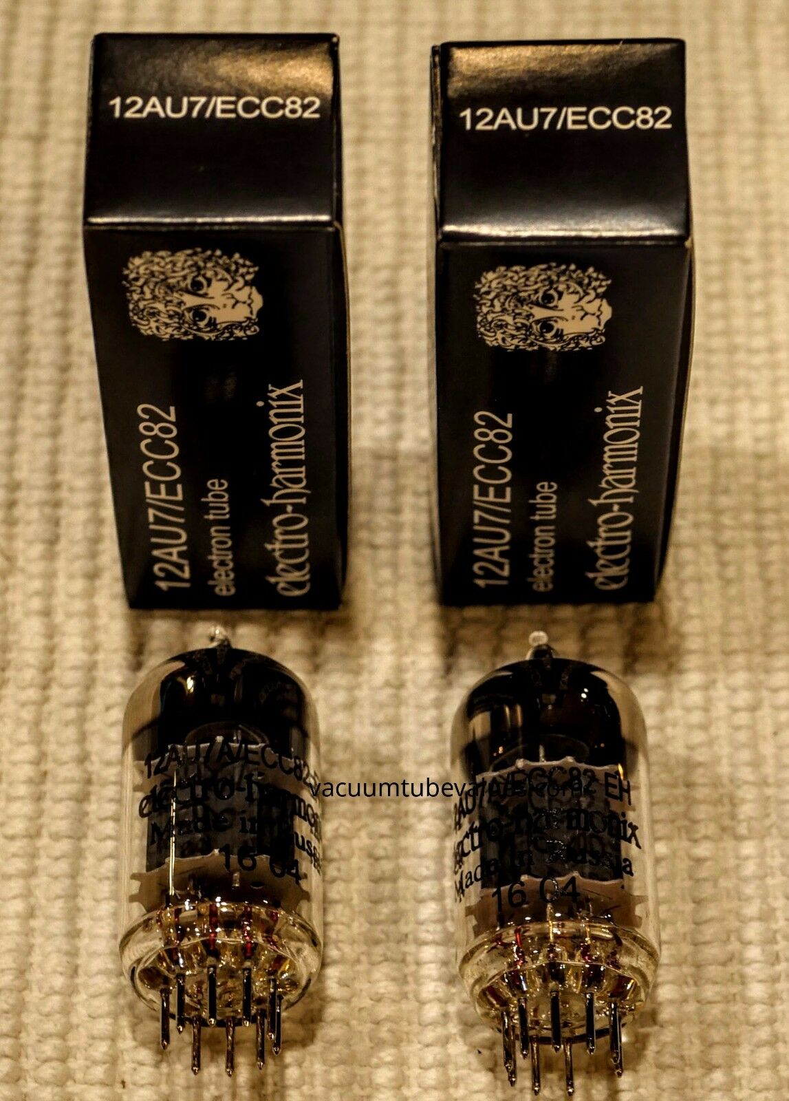 Electro-Harmonix PAIR (TWO) 12AU7 ECC82 12AU7EH Preamp Tubes - Vacuum Tube Values