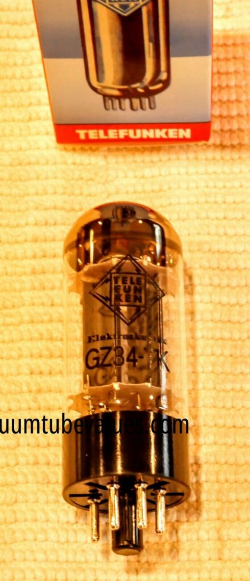 TELEFUNKEN U77 5AR4 GZ34 Rectifier Tube - Vacuum Tube Values